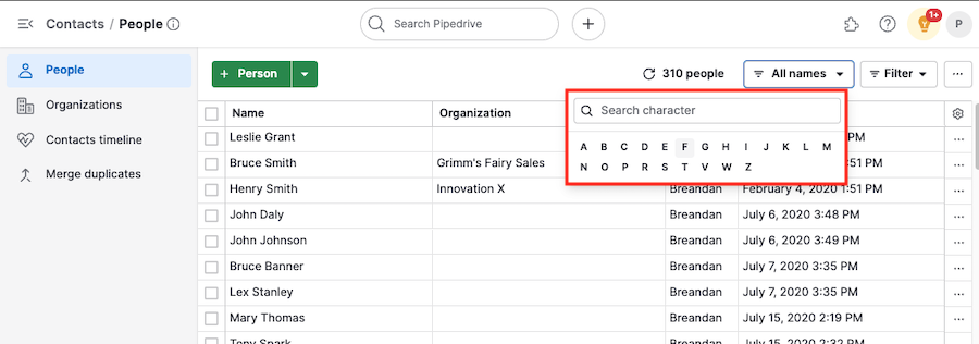Filtering - Knowledge Base | Pipedrive
